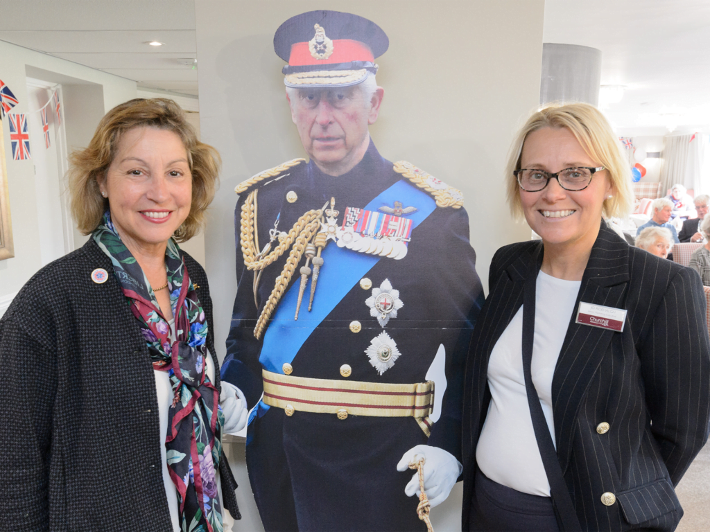 Rebecca Pow MP at Coronation Tea Party | Churchill Living